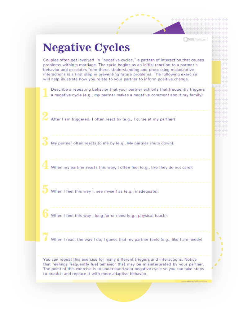 Free Printable Couples Therapy Worksheets Free Printable Couples Therapy Worksheets